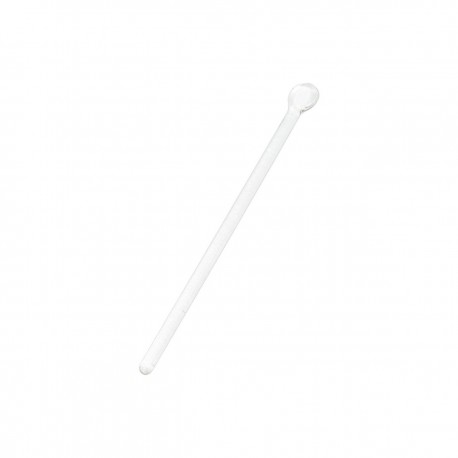 Suji Glass Stirring Rod Ø 5 x 150 mm, Round - Flat Paddle End - SUJI