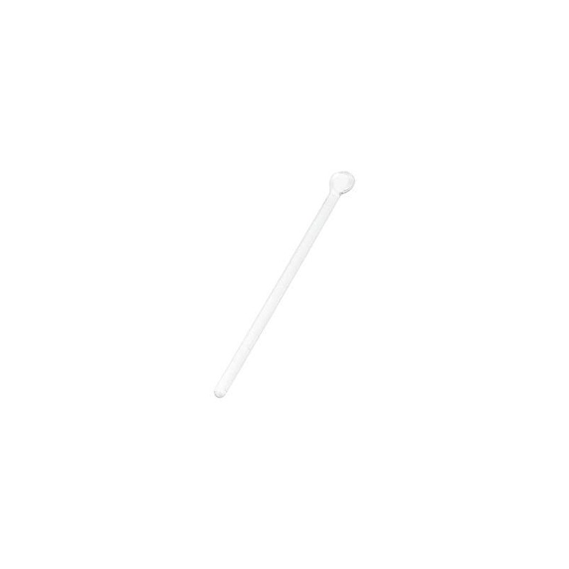 Suji Glass Stirring Rod Ø 6 x 150 mm, Round - Flat Paddle End - SUJI