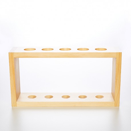Rak Kayu Sample Tube Ø 25 mm Lubang 5 Size M - SUJI