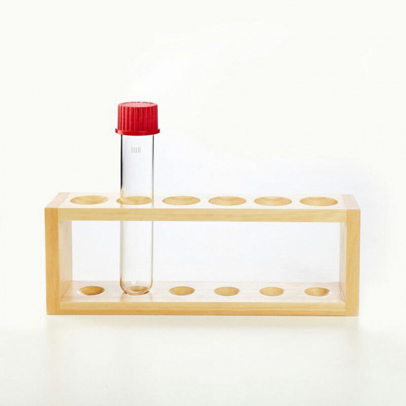 Sample Tube 180, Screw Cap GL 32, Red - SUJI