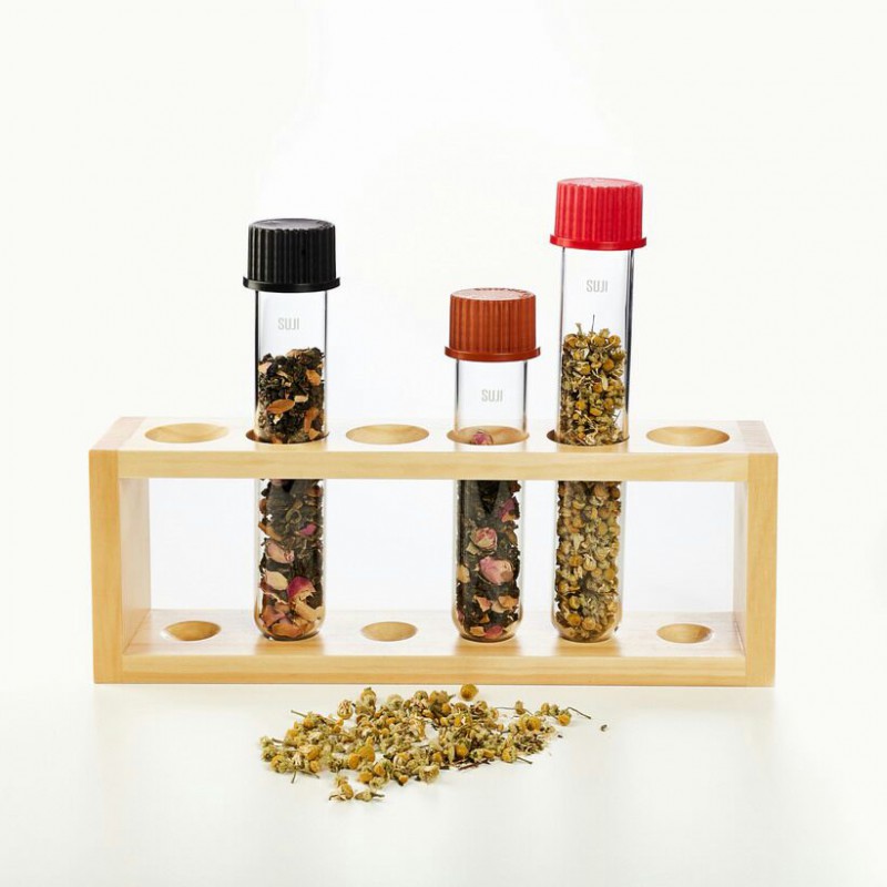 Sample Tube 180, Screw Cap GL 32, Red - SUJI