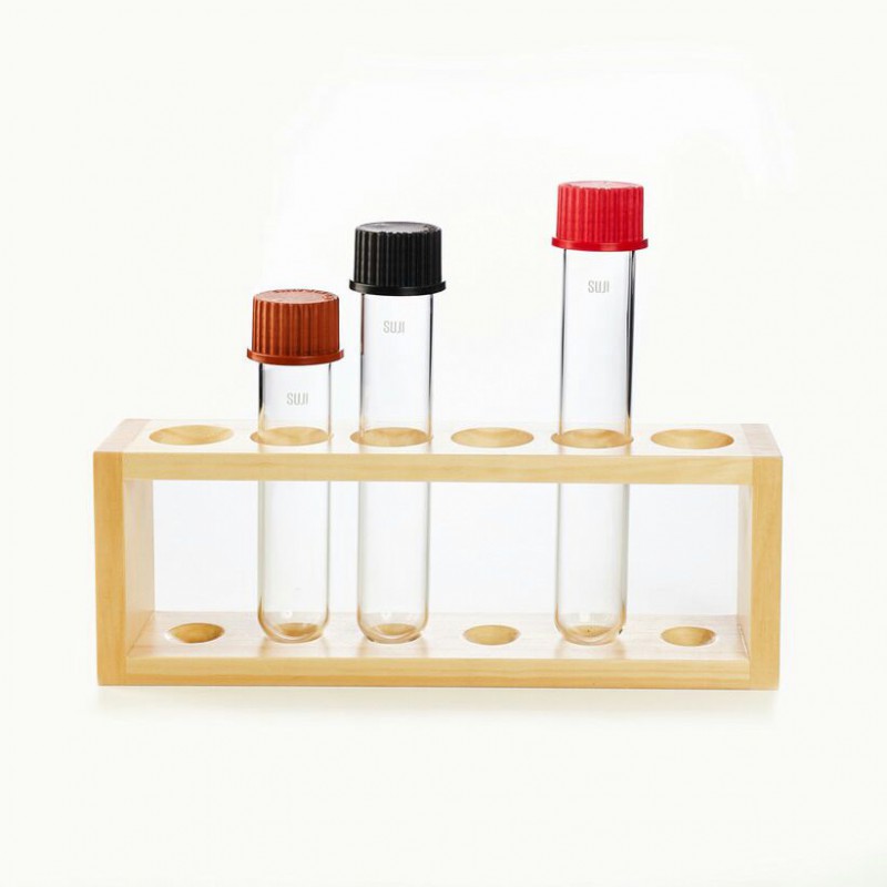 Sample Tube 180, Screw Cap GL 32, Red - SUJI