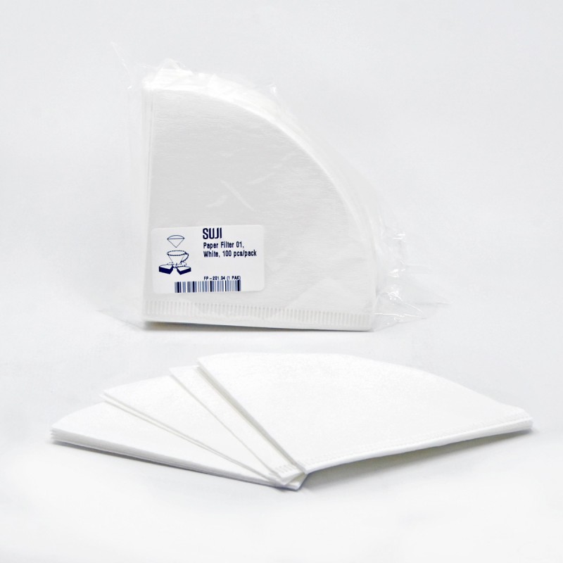 Paper Filter 01, White, 100 pcs/pack - SUJI